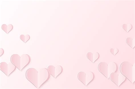 그라데이션 배경에 하트의 높은 품질의 종이 모양 당신의 디자인에 대한 사랑의 포스터 격리된 벡터 요소 2월에 대한 스톡 벡터