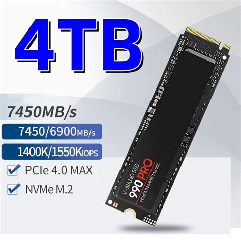 2023 Newest 990 Pro 1tb 2tb 4tb Ssd Internal Solid State Disk M2 2280 Pcie Gen 