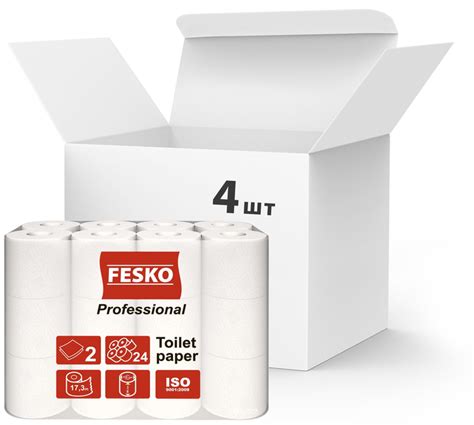 ROZETKA | Упаковка туалетной бумаги Fesko Professional 4 шт по 24 ...
