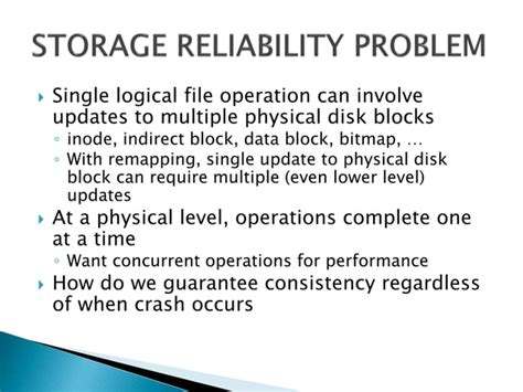 File System Reliability And Virtual File In Operating System Ppt
