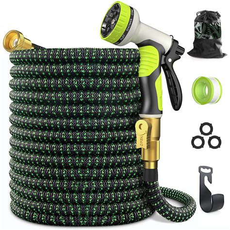 Buy Expandable Garden Hose 100 Ft Garhose Retractable Water Hose With 10 Function Spray Nozzle
