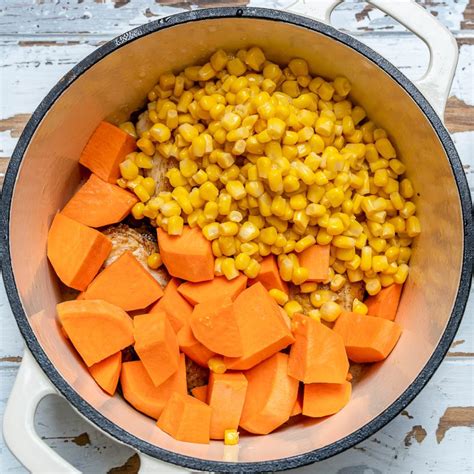 Creamy Chicken Sweet Potato Corn Chowder Clean Food Crush