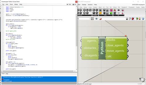 Runtime Error NoneType DistanceTo Random Direction Grasshopper