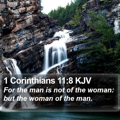 1 Corinthians 11 8 KJV Bible Verse Images