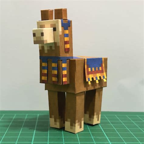 Plantilla Papercraft De Llama De Minecraft Papercraft Tv