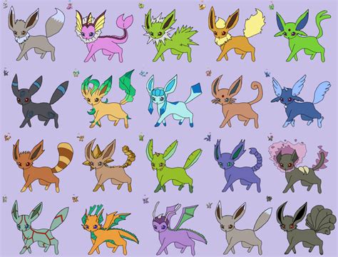 Shiny Eeveelution Sprites