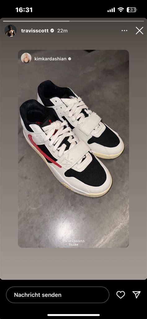 Kim K Posting Travis Scotts Shoes On Ig R Travisscott