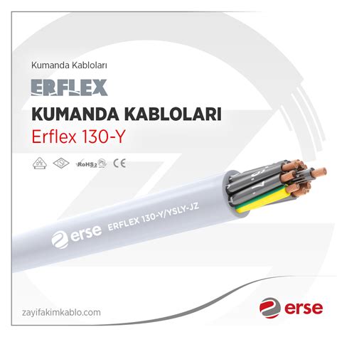 3×0 75 Mm Erflex 130 Y Kumanda Kablosu Erse Zayıf Akım Kablo