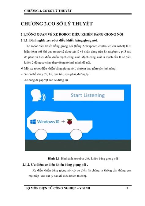 Đề Tài Điều Khiển Xe Robot Bằng Giọng Nói Với Raspberry Pi 3 Pdf