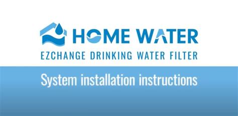 Self Installation Video Under Counter Filtration System Home Water