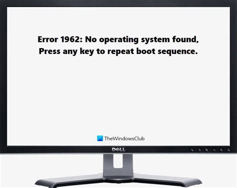 A Computer Monitor With An Error Message On The Screen And No Operating