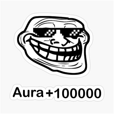 Aura Guy 100000 Sticker For Sale By Sigma Club