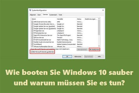 Wie booten Sie Windows 10 sauber und warum müssen Sie es tun