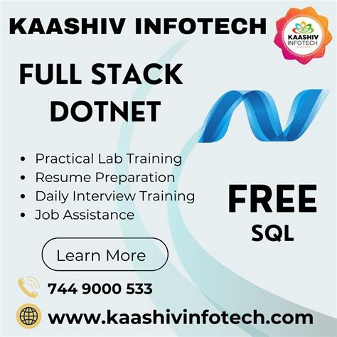Kaashiv Infotech On Linkedin Hurry Up To Learn Full Stack Dotnet
