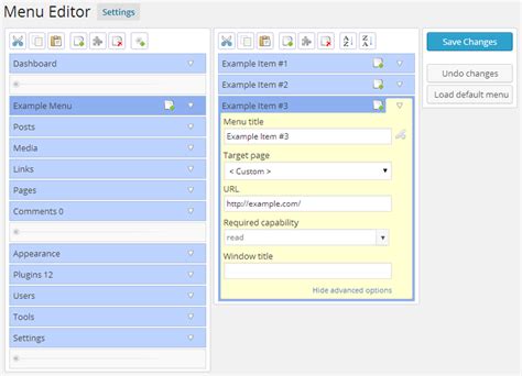 Admin Menu Editor Para WordPress Descargar