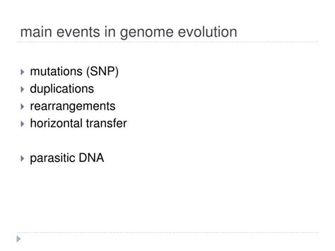 Ppt Genome Structure And Evolution Powerpoint Presentation Free