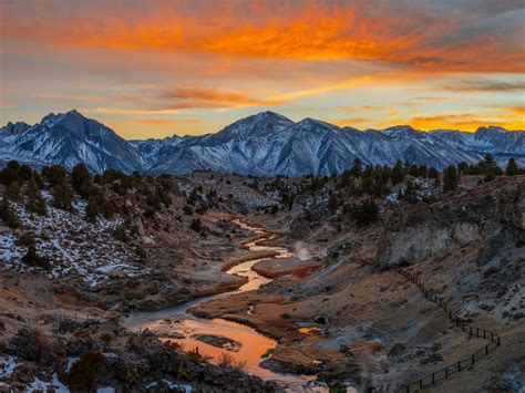 Фотография Калифорния штаты америка река гора калифорнии Creek