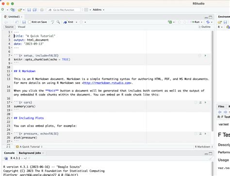 A Gentle Introduction To Using R Markdown Machinelearningmastery