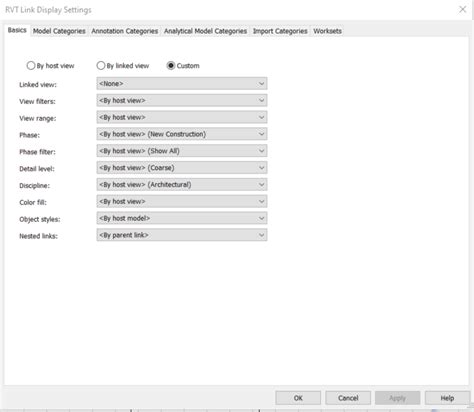 View Filter Linked Model Autodesk Community