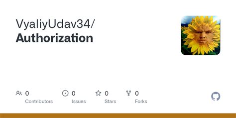 Github Vyaliyudav34authorization