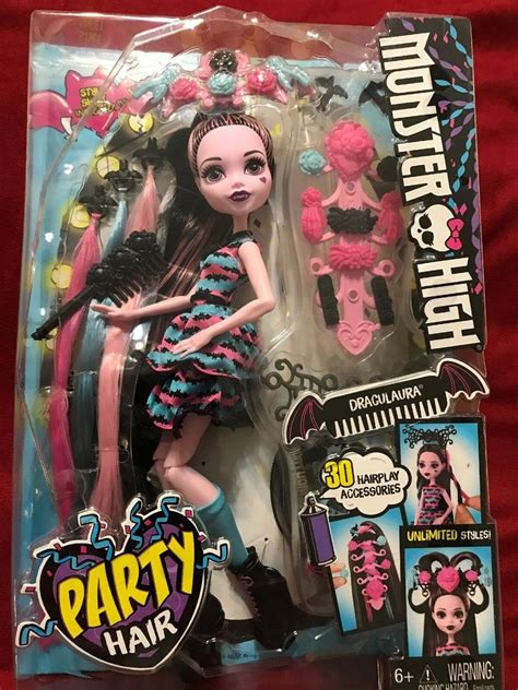 Monster High Draculaura Party Hair Doll W Accessories 12 Mattel New In Box 2066173774