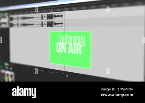Video That Shows Moving Waveform Of Audio Recording Online And Warns User With Blinking Green