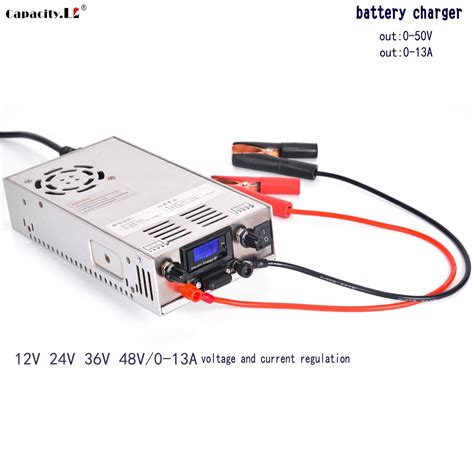 전기 자동차용 전압 및 전류 배터리 어댑터 Lifepo4 충전기 12v 리튬 배터리 충전기 13a 24v 36v 48v Aliexpress