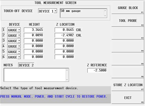 Tool Calibration Modes