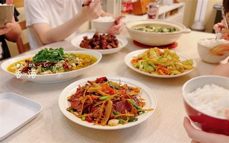 香港一家四口日常晚餐vlog 莫默mok 莫默mok 哔哩哔哩视频