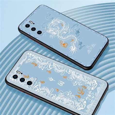 扶摇鹤群适用于华为p40手机壳新品皮纹中国风时尚国潮男p60pro立体浮雕全包防摔保护壳虎窝淘