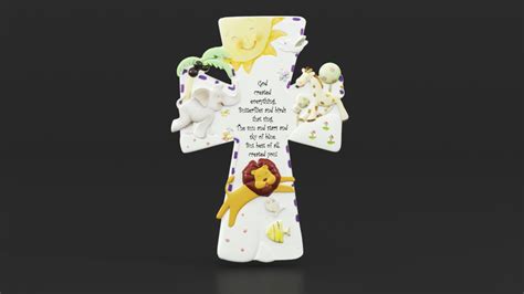 🏢 God Created Everything Resin Stone Decorative Hanging Wall・ Stl File
