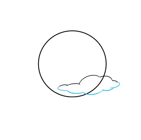 Simple Full Moon Drawing