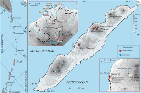 The Kuril Island Arc A And The Main Morphostructures On Urup Island