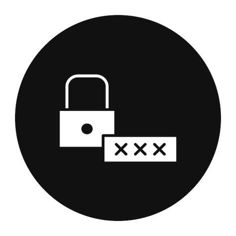 Premium Vector Password Vector Illustration
