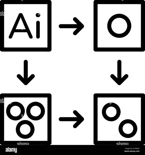 Generative Ai Workflow Icon Stock Vector Image And Art Alamy