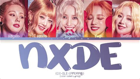 Gi Dle Nxde Lyrics Hanromeng Color Coded Lyrics Youtube