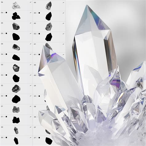 Artstation 100 Procreate Crystals Stamps Procreate Rhinestone