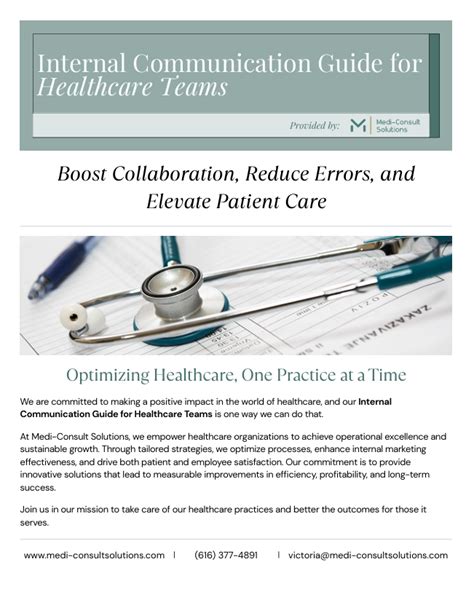 Internal Communication Guide For Healthcare Teams