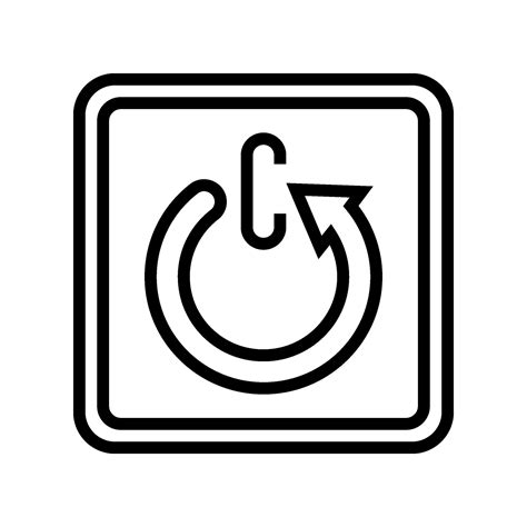 Automatic Shut Down Product Label Caution Line Icon Illustration Vector Art At Vecteezy