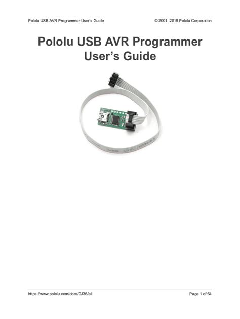 Fillable Online Pololu USB AVR Programmer Fax Email Print PdfFiller