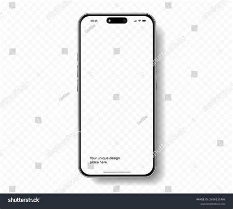 Realistic Smartphone Mockup Mobile Phone Vector Stock Vector Royalty