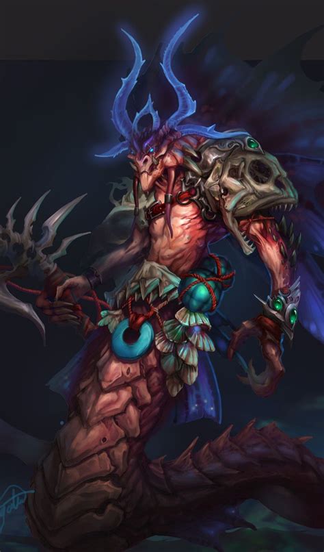 Artstation Tide Hunter Concept Wenmo Zhang Hunter Tide Concept
