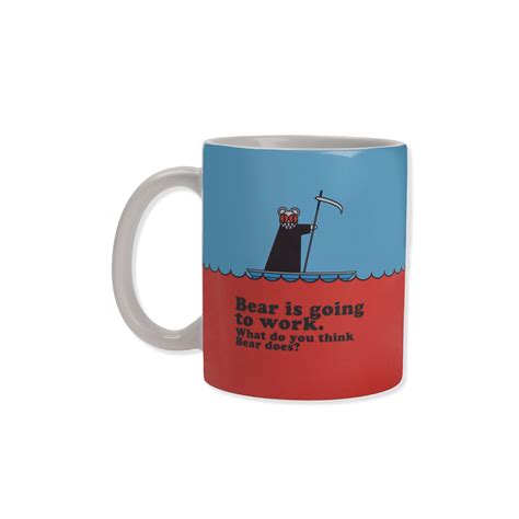Bear Is Going To Work Mug Ashmolean Museum