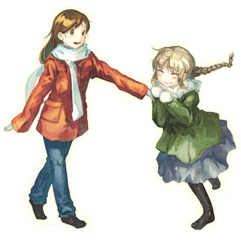 Safebooru 2girls D Black Leggings Black Socks Blonde Hair Blue Pants