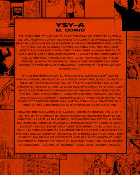 Ysy A LanzarÁ Su Propio CÓmic Freestyle Hoy