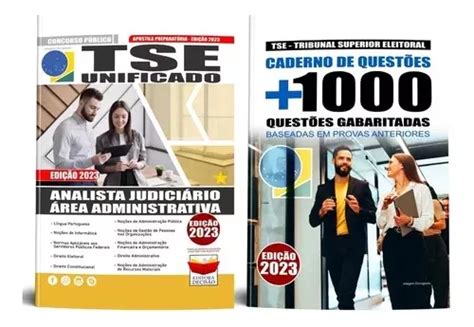 Kit Apostila Tse Unificado Analista Administrativa Testes Frete grátis