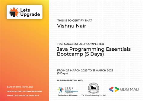 Vishnu Nair On Linkedin Connections Java Letsupgrade Experience Javaprogramming Java