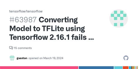 Converting Model To Tflite Using Tensorflow 2161 Fails Works W 2