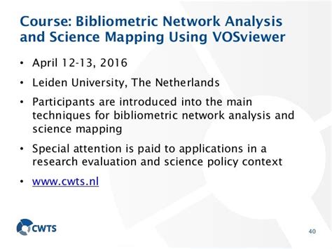 Vosviewer And Citnetexplorer Vv Software Tools For Bibliometric Analy…