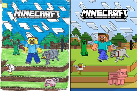 Recreating My First Original Minecraft Art 4 Years Later Rminecraft